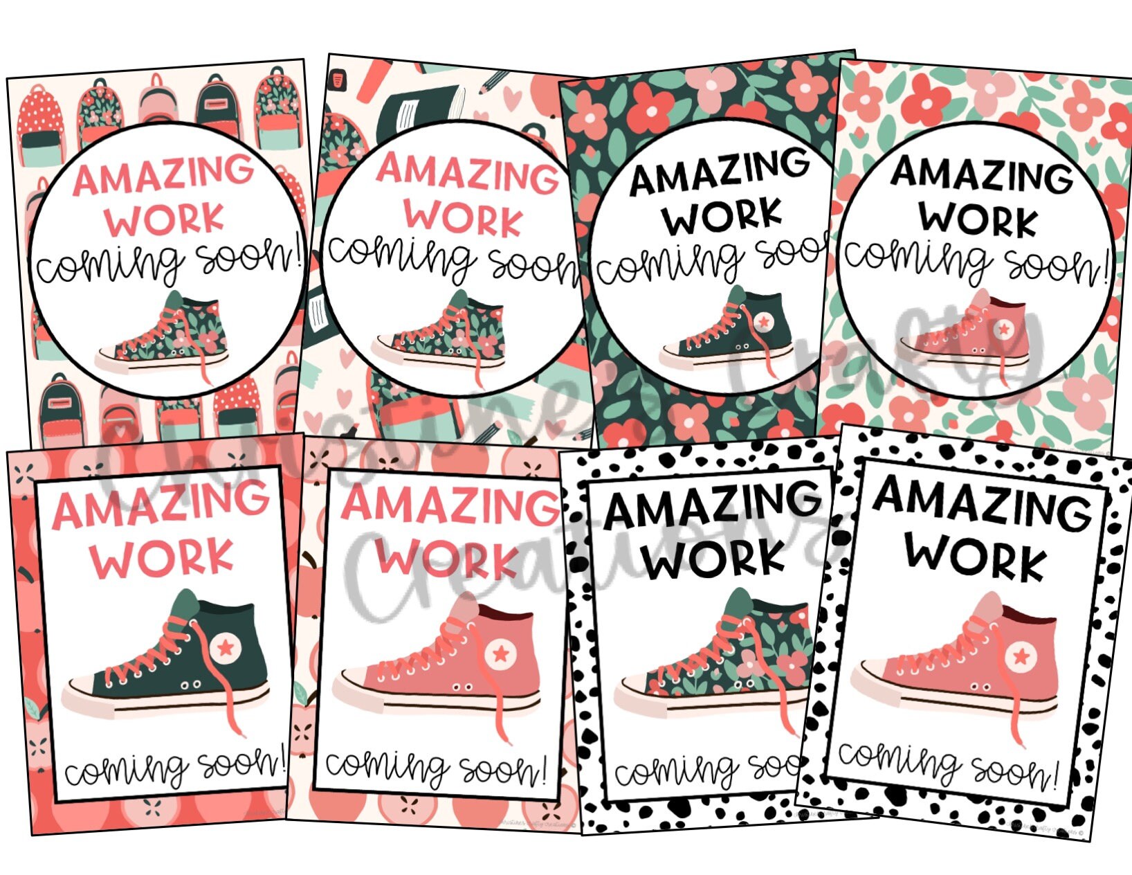 Preppy Dalmatian Amazing Work Coming Soon Posters - Etsy