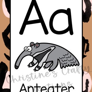 Leopard Alphabet With Pictures - Etsy