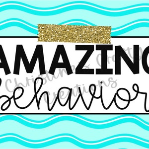 Groovy Leopard and Dalmatian Behavior Chart L Editable Clip Chart - Etsy