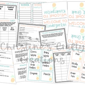 Pineapple Meet the Teacher Night L Editable Forms and Materials L ...