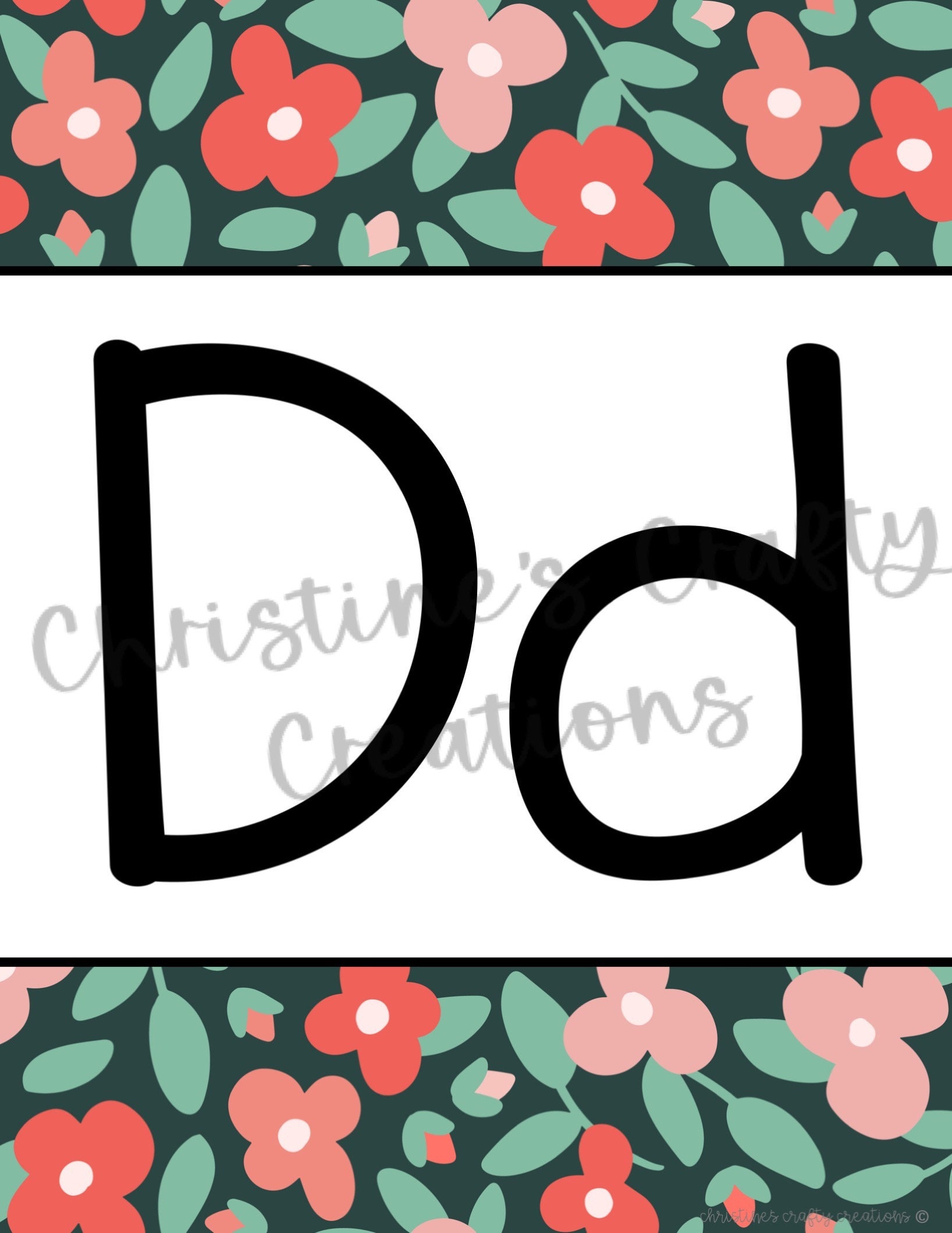 Preppy Dalmatian Alphabet Posters - Etsy