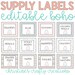 BOHO Supply Labels - Etsy