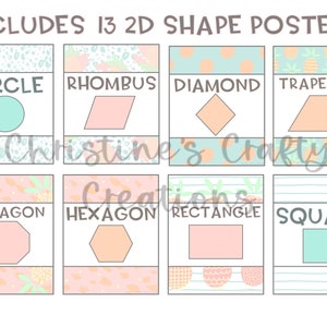 Pineapple 2D Shapes Posters - Etsy