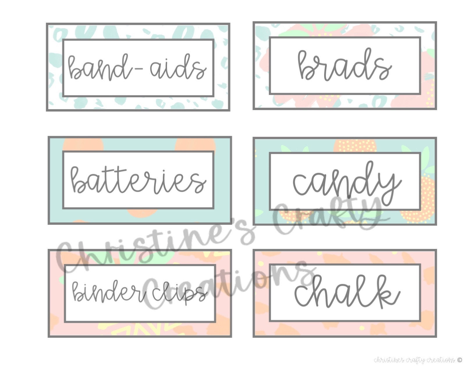 Teacher Toolbox Labels L Editable - Etsy
