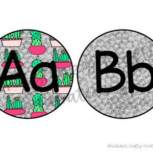 Cactus Word Wall Letters - Etsy