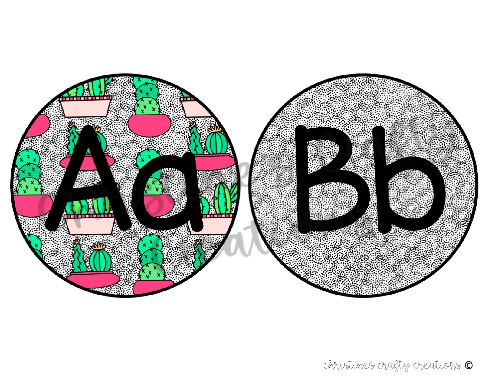 Cactus Word Wall Letters - Etsy