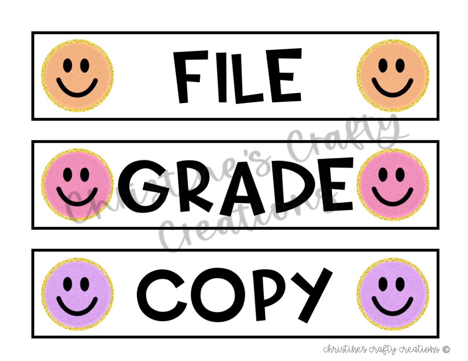 Groovy Leopard and Dalmatian 10 Drawer Labels L Editable - Etsy