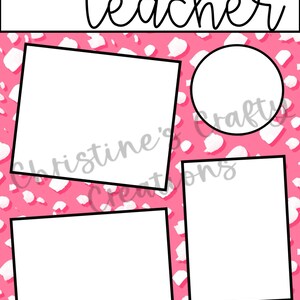 Groovy Leopard and Dalmatian Meet the Teacher Page L Editable - Etsy