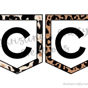Leopard Banner Sign Letters - Etsy