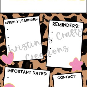 Groovy Leopard and Dalmatian Newsletter Templates L Editable - Etsy