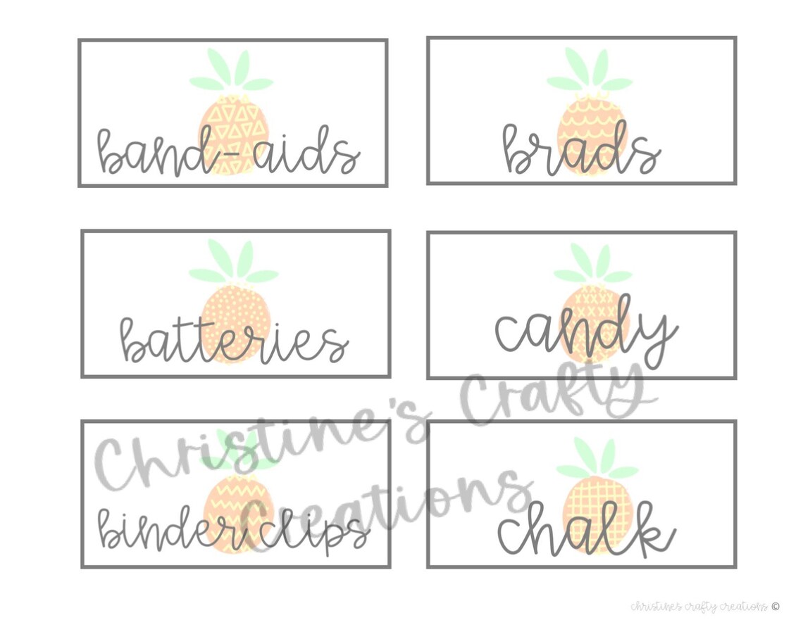 Teacher Toolbox Labels L Editable - Etsy