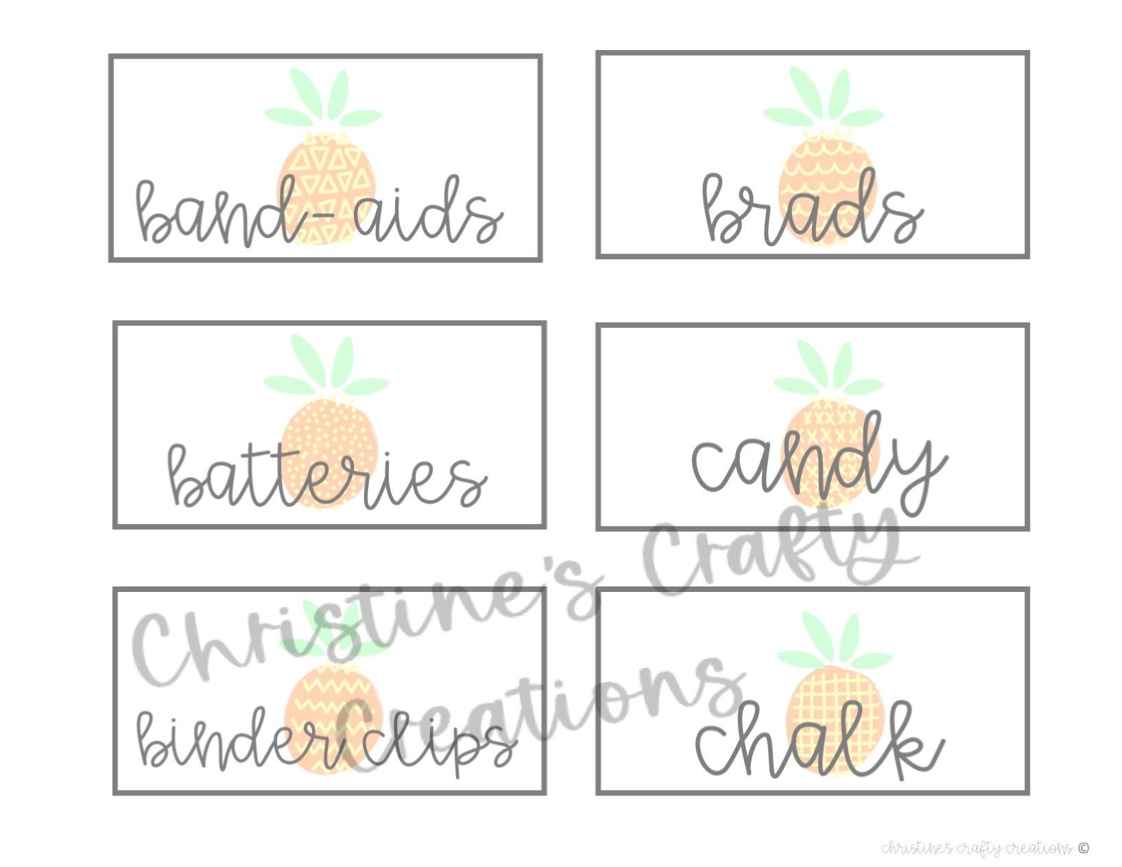 Teacher Toolbox Labels L Editable - Etsy