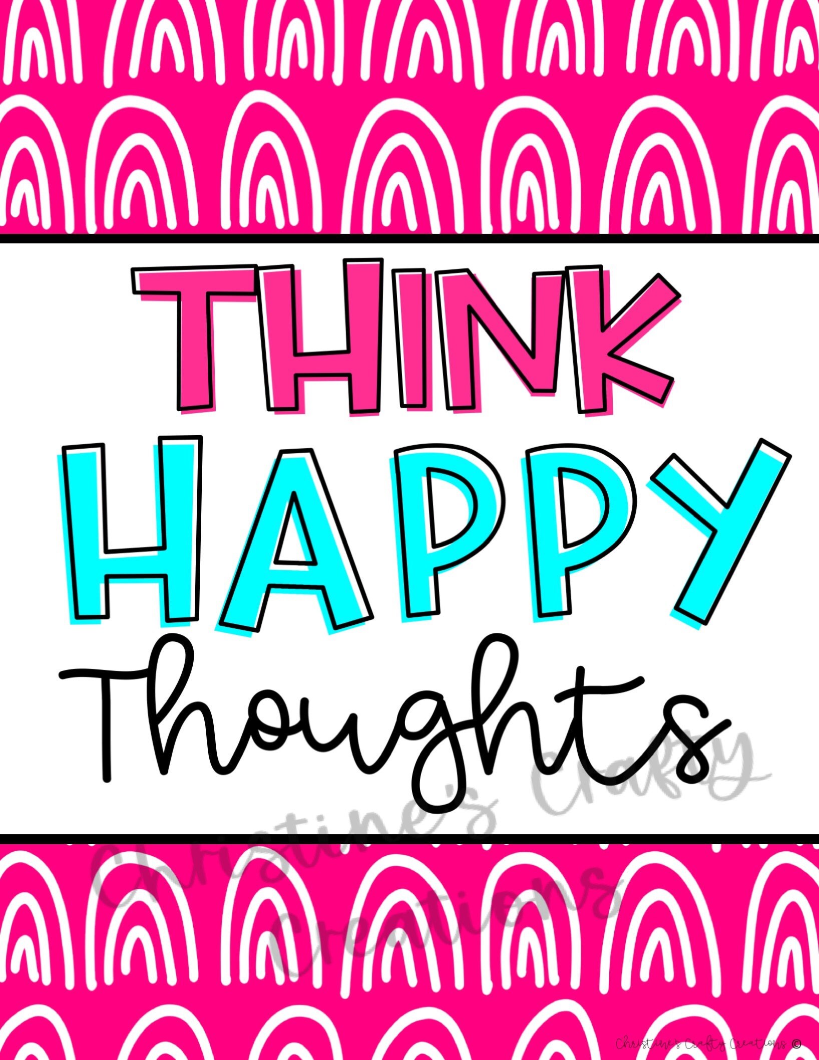 Bright Rainbow Boho Motivational Posters - Etsy