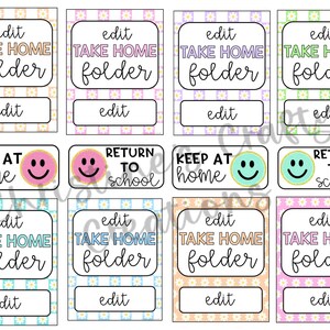 Retro Daisy Folder Covers L Editable - Etsy