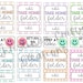 Retro Daisy Folder Covers L Editable - Etsy