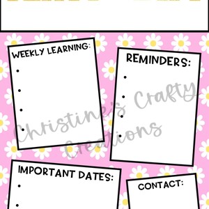 Retro Daisy Newsletter Templates L Editable - Etsy