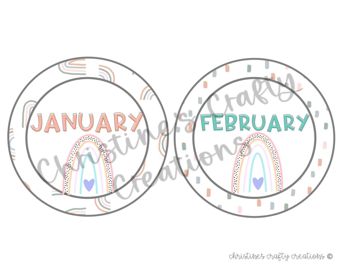 BOHO Birthday Chart L Editable - Etsy