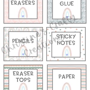 BOHO Supply Labels - Etsy