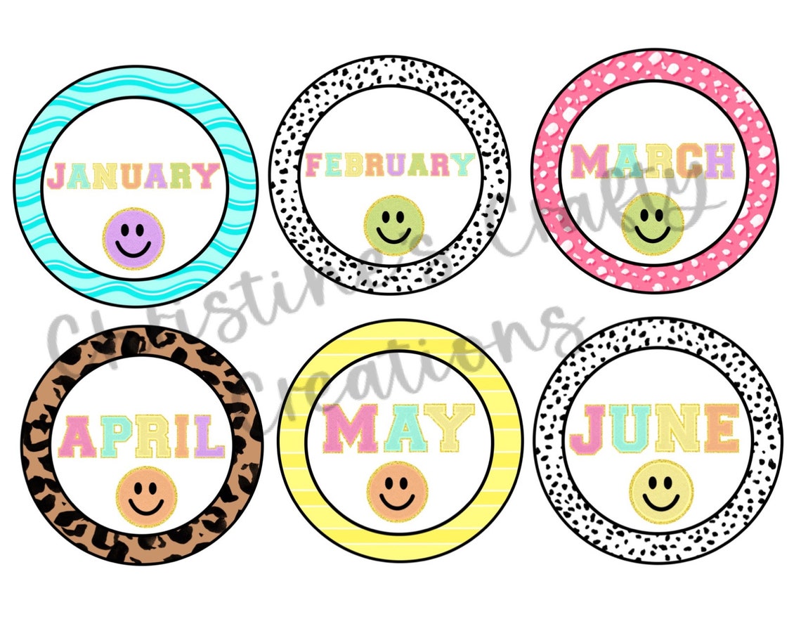 Groovy Leopard and Dalmatian Birthday Chart L Editable - Etsy