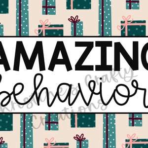 Christmas Behavior Chart L Editable Clip Chart - Etsy