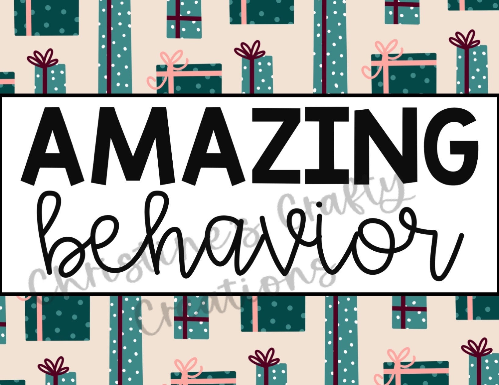 Christmas Behavior Chart L Editable Clip Chart - Etsy