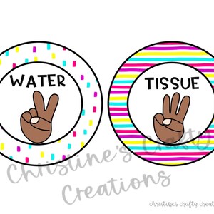 Bright Rainbow Boho Hand Signals L Multicultural and Editable - Etsy