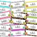 Groovy Leopard and Dalmatian Name Tags L Editable - Etsy