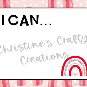 Valentine's Day Learning Targets Posters L Editable - Etsy