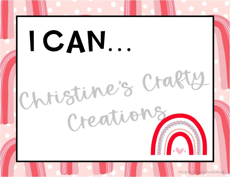 Valentine's Day Learning Targets Posters L Editable - Etsy