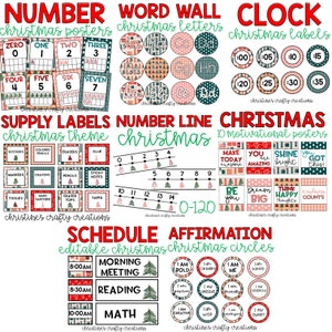 Christmas Classroom Decor Bundle - Etsy