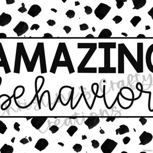 Tropical Leaves Behavior Chart L Editable Clip Chart - Etsy