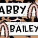 Leopard Name Tags L Editable - Etsy