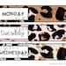 Leopard 10 Drawer Labels L Editable - Etsy