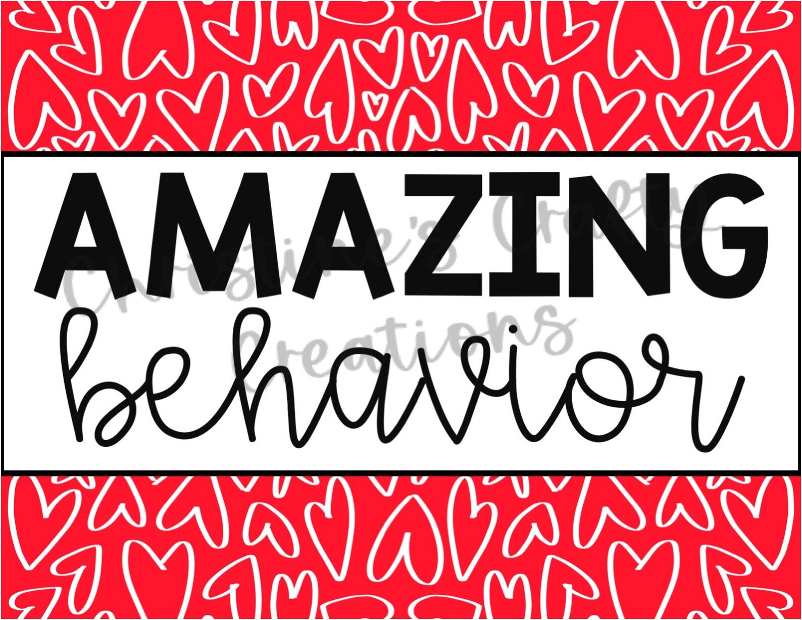 Valentine's Day Behavior Chart L Editable Clip Chart - Etsy