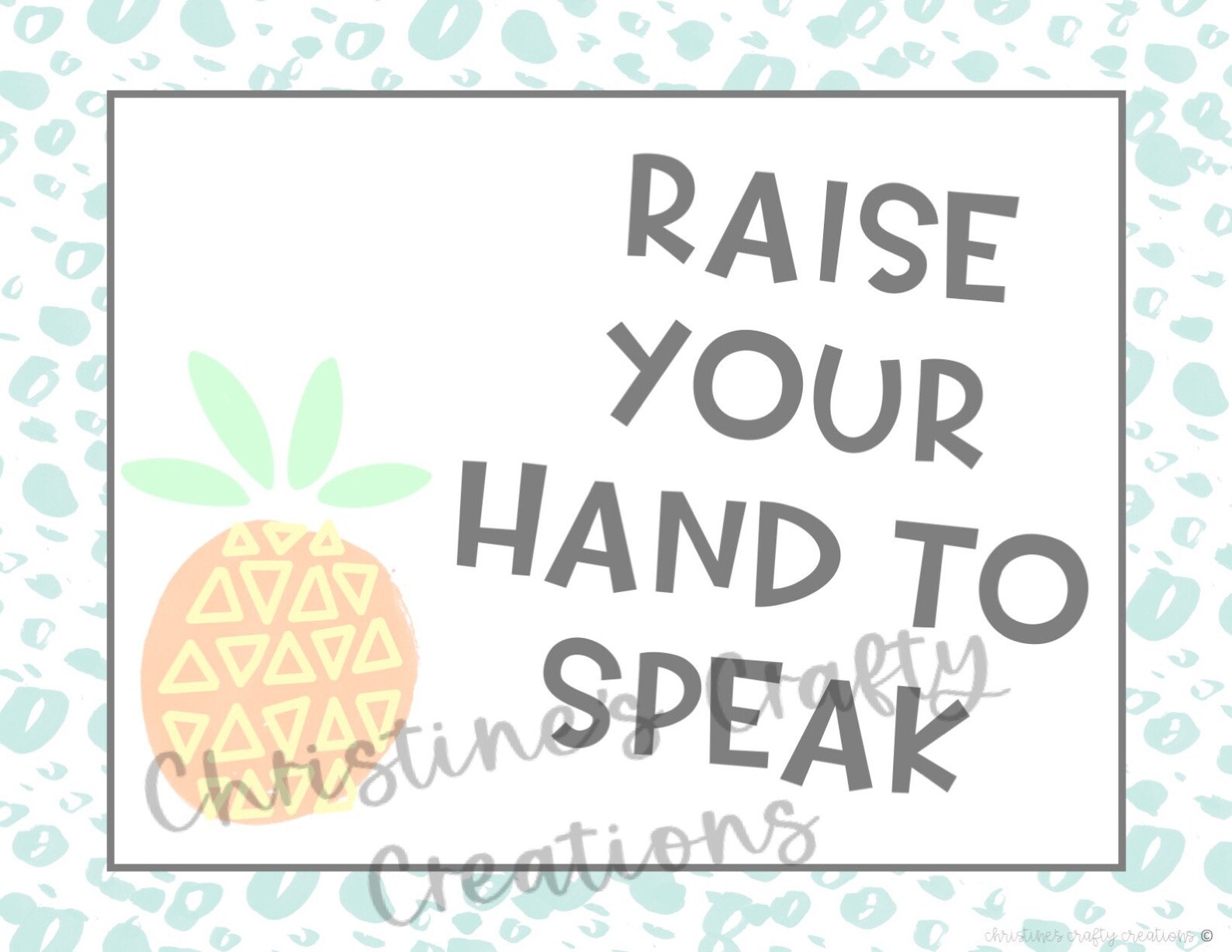 Pineapple Classroom Rules Posters L Editable - Etsy
