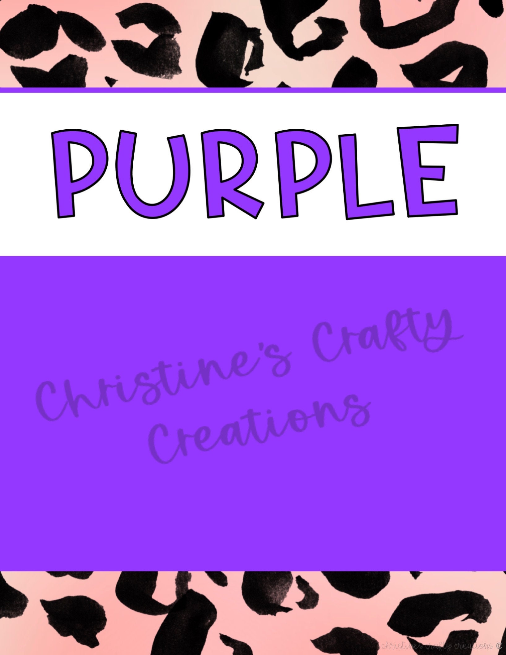 Leopard Theme Color Posters - Etsy