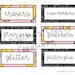 Coquette Bows and Pencils Toolbox Labels L Editable - Etsy