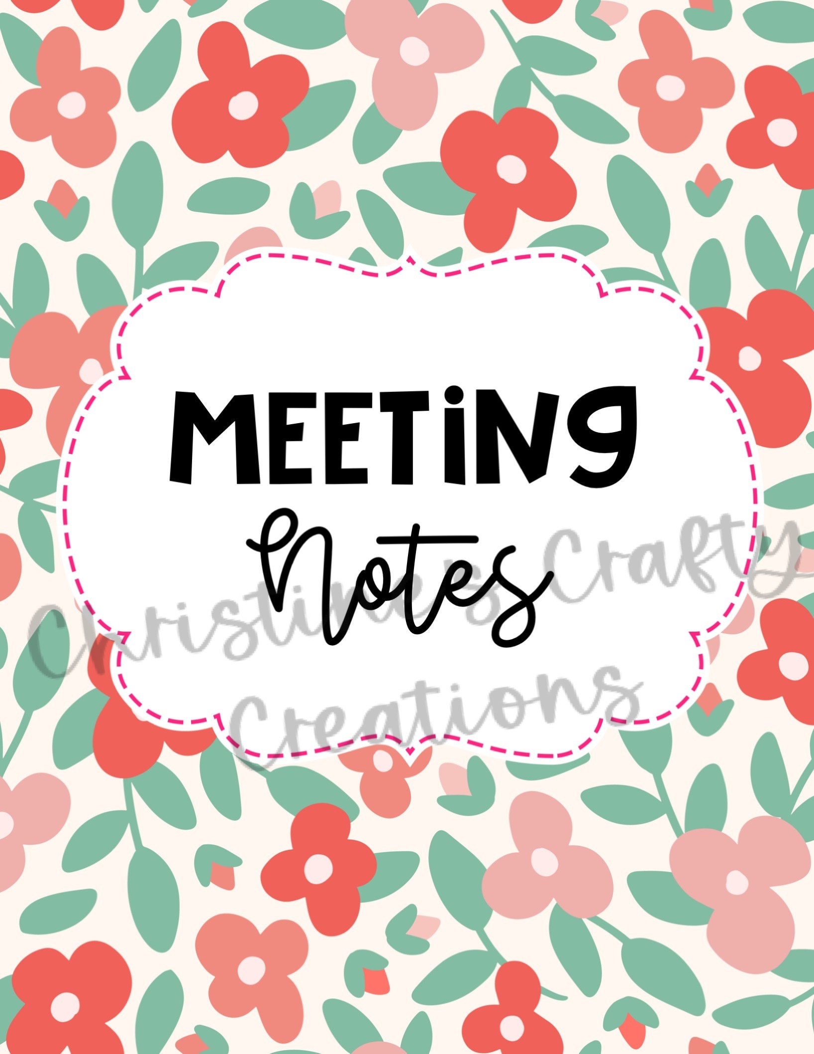 Preppy Dalmatian Binder Covers and Spines L Editable - Etsy