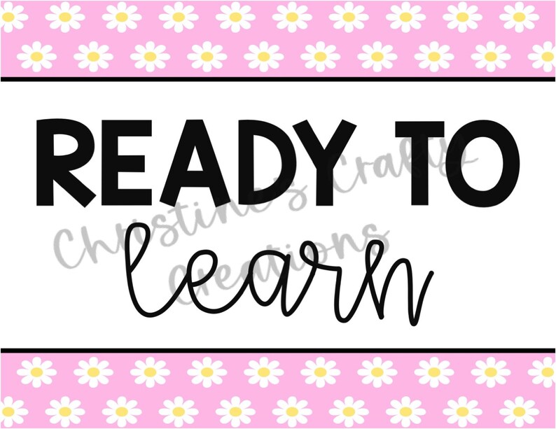 Retro Daisy Behavior Chart L Editable Clip Chart - Etsy