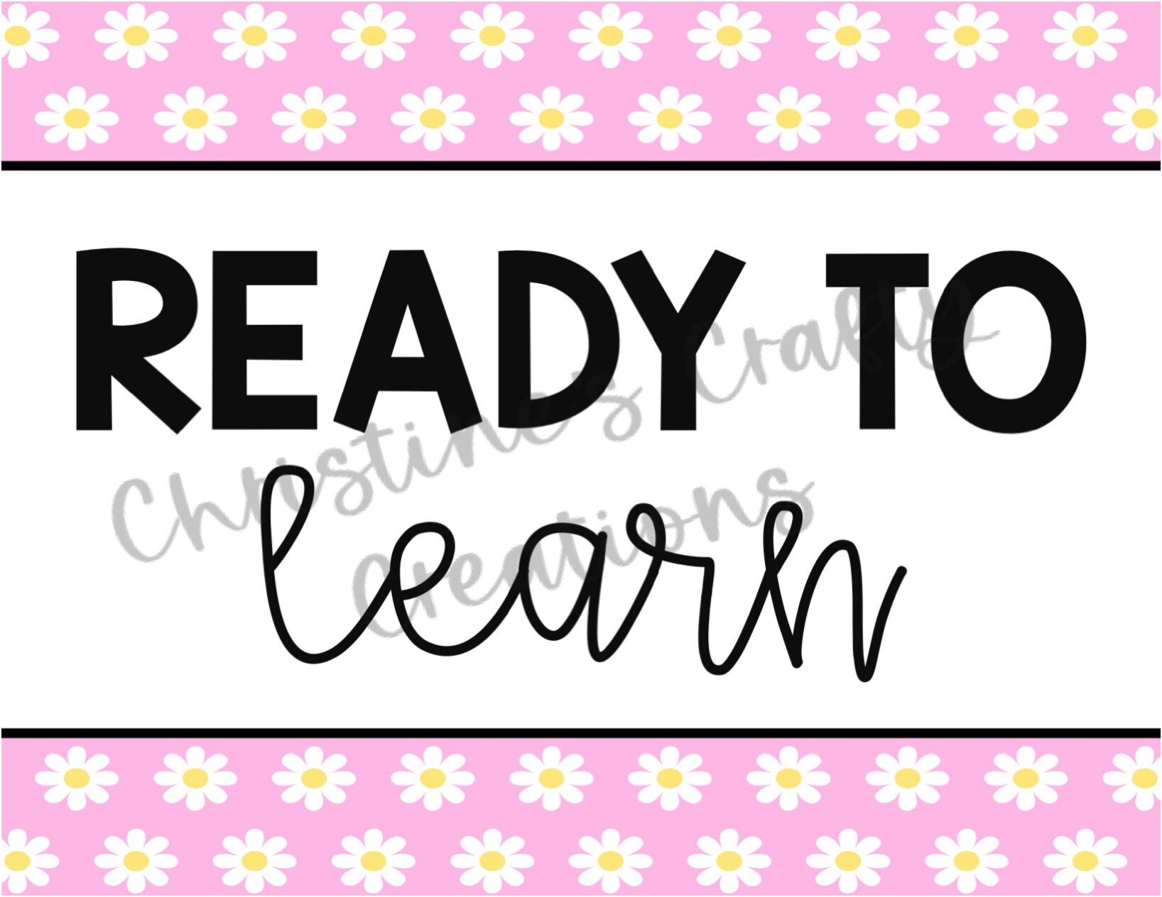 Retro Daisy Behavior Chart L Editable Clip Chart - Etsy