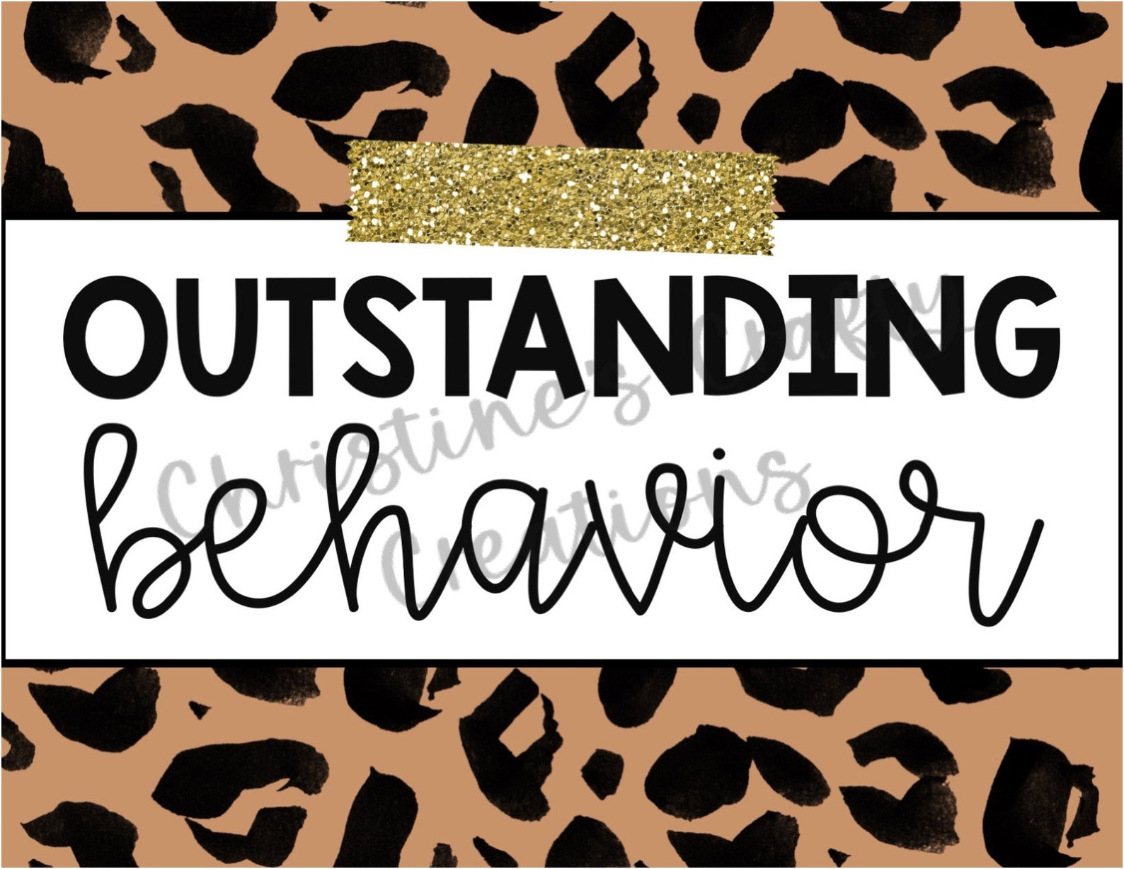 Groovy Leopard and Dalmatian Behavior Chart L Editable Clip Chart - Etsy