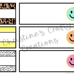 Groovy Leopard and Dalmatian Daily Schedule L Editable - Etsy