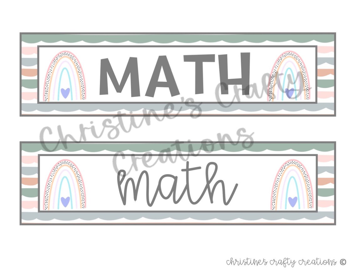 BOHO Learning Targets L Editable - Etsy