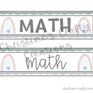 BOHO Learning Targets L Editable - Etsy