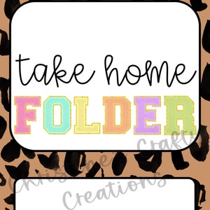 Groovy Leopard and Dalmatian Folder Covers L Editable - Etsy
