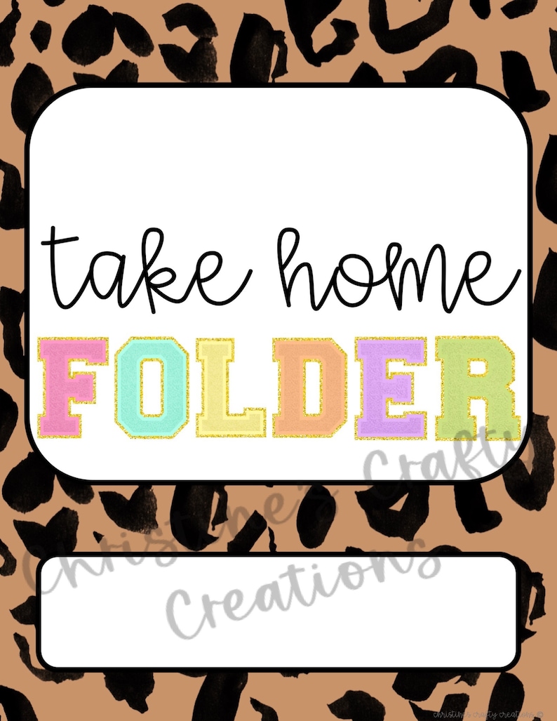 Groovy Leopard and Dalmatian Folder Covers L Editable - Etsy