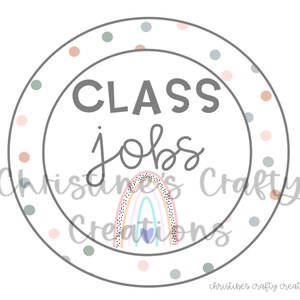 BOHO Classroom Jobs L Editable - Etsy