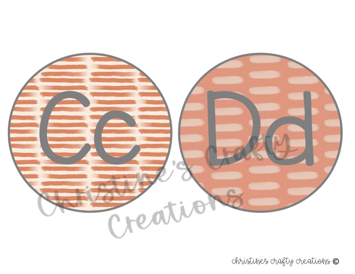 Rustic Boho Word Wall Letters - Etsy