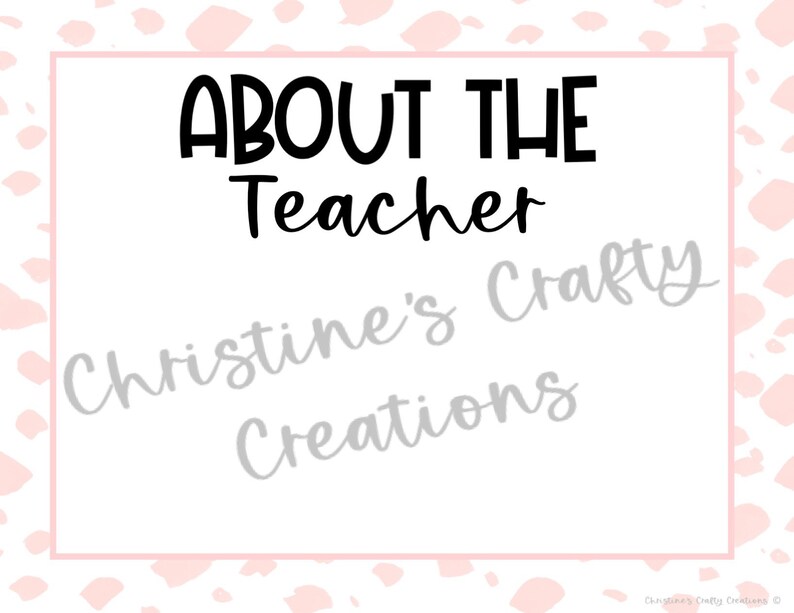 Tropical Leaves Meet the Teacher Powerpoint Slides L Editable - Etsy