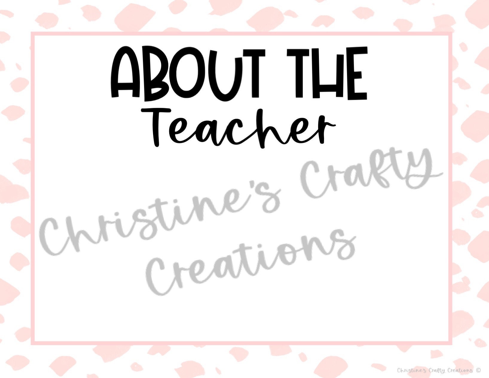 Tropical Leaves Meet the Teacher Powerpoint Slides L Editable - Etsy